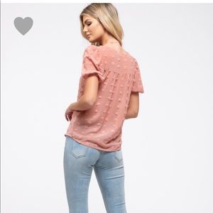 Blu Pepper | Tops | Womens All Over Swiss Dot Top | Poshmark